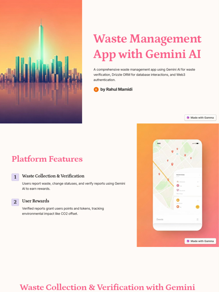 Waste Management App with Gemini AI | PDF | Databases | Postgre Sql