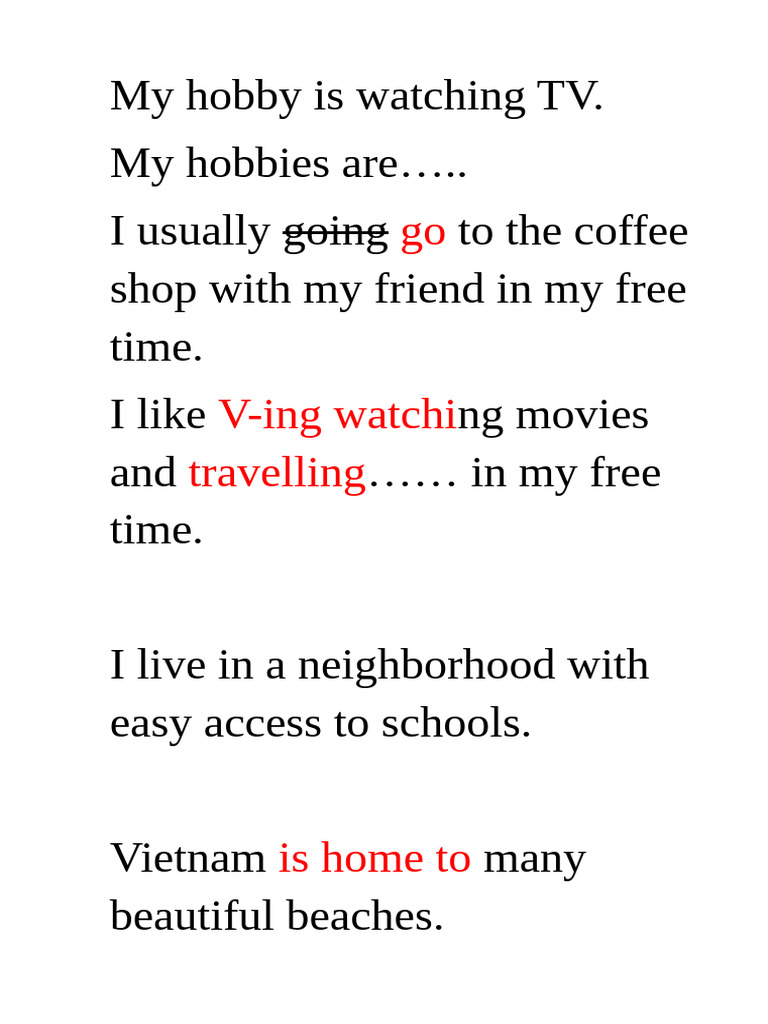 My Hobby Is Watching TV | PDF