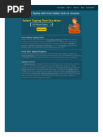 14-Day English Typing Practice Plan | PDF