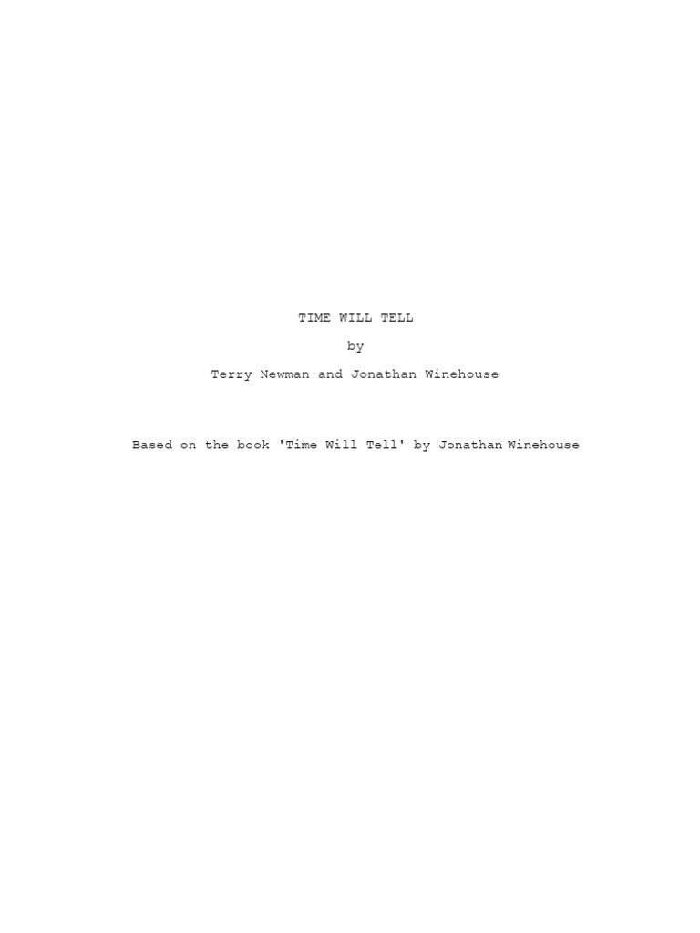 Time Willl Tell Published Version-1 | PDF | Hms Bounty