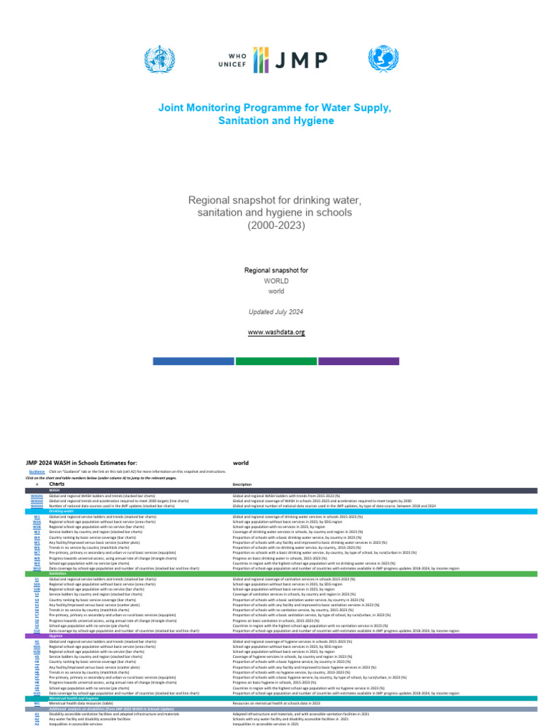 JMP 2024 WinS World Snapshot - 0 | PDF | Wash | Sanitation