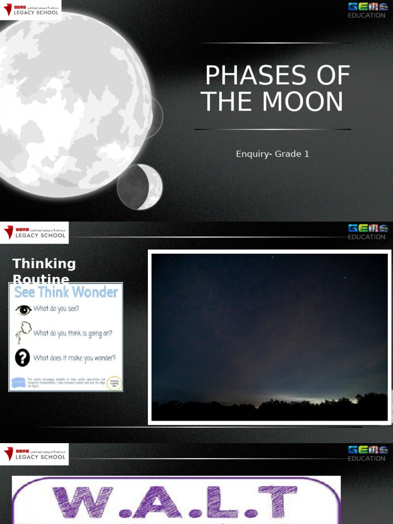 Understanding Moon Phases for Kids | PDF | Moon | Sky