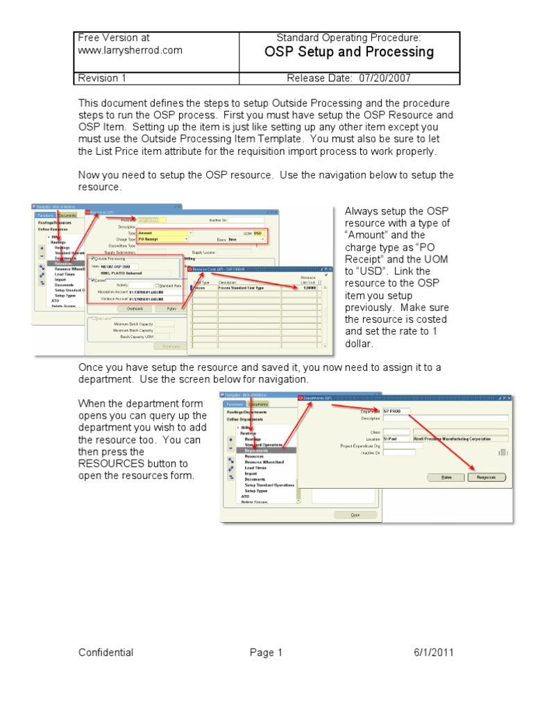 OSP Setup and Processing | PDF | Business | Computing
