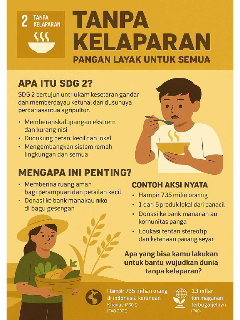 Poster Infografis Sdgs Tanpa Kelaparan | PDF