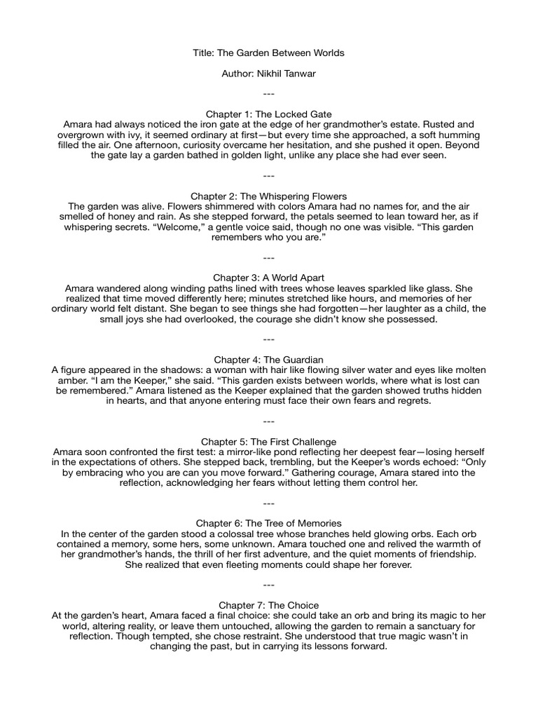 The Garden | PDF