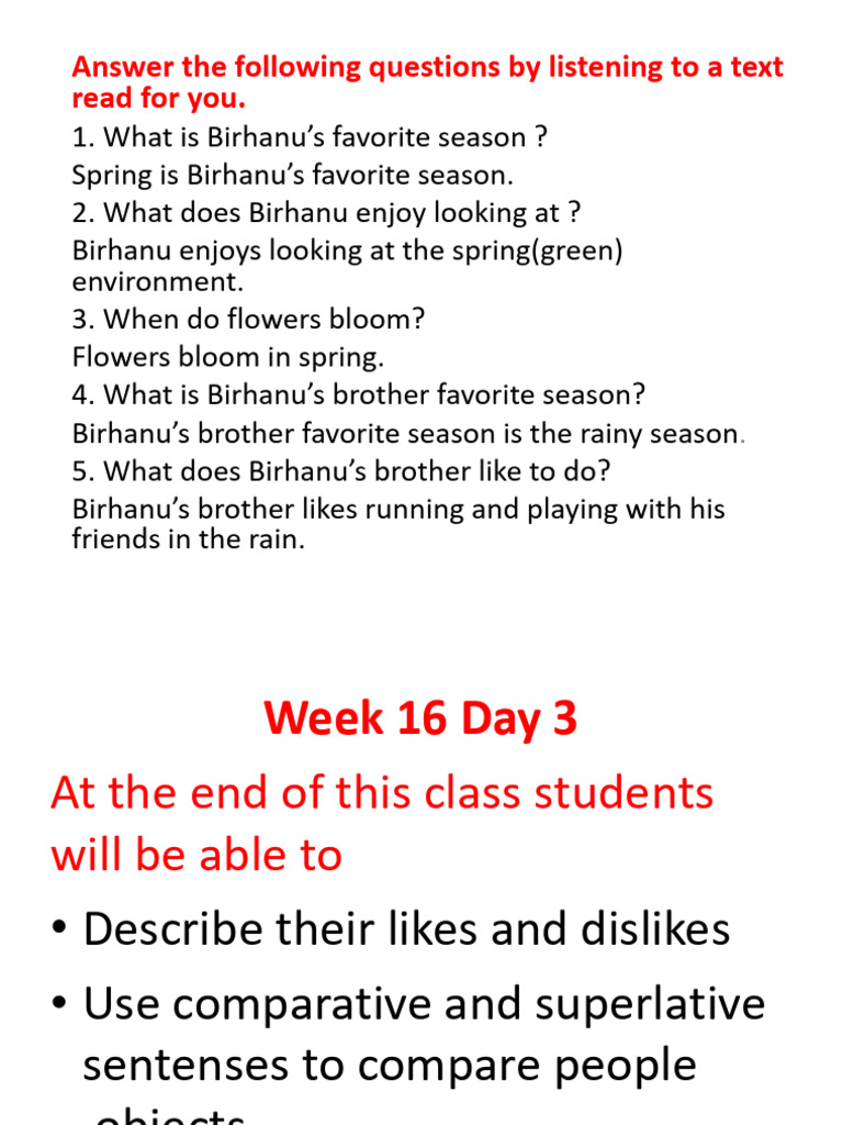 English Grade 5 Week 16 Day 3 | PDF | Linguistics | Languages