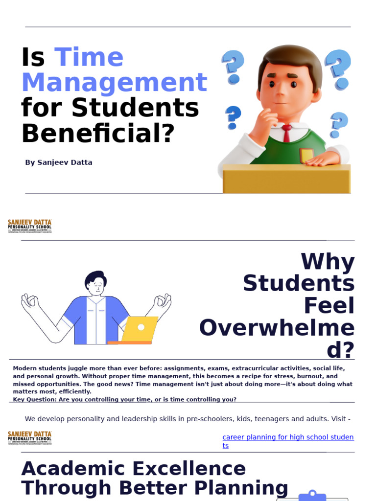 Is Time Management For Students Beneficial | PDF | Professional Skills ...