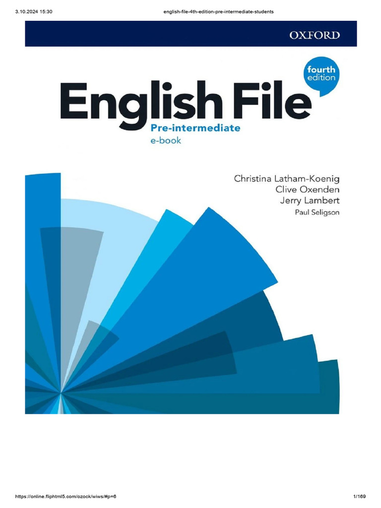 English File 4th Edition Pre Intermediate Students | PDF
