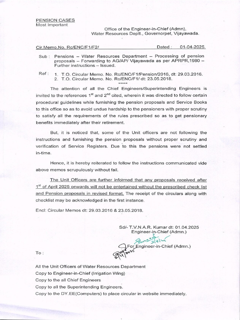 Circular Memo To All Unit Officers | PDF