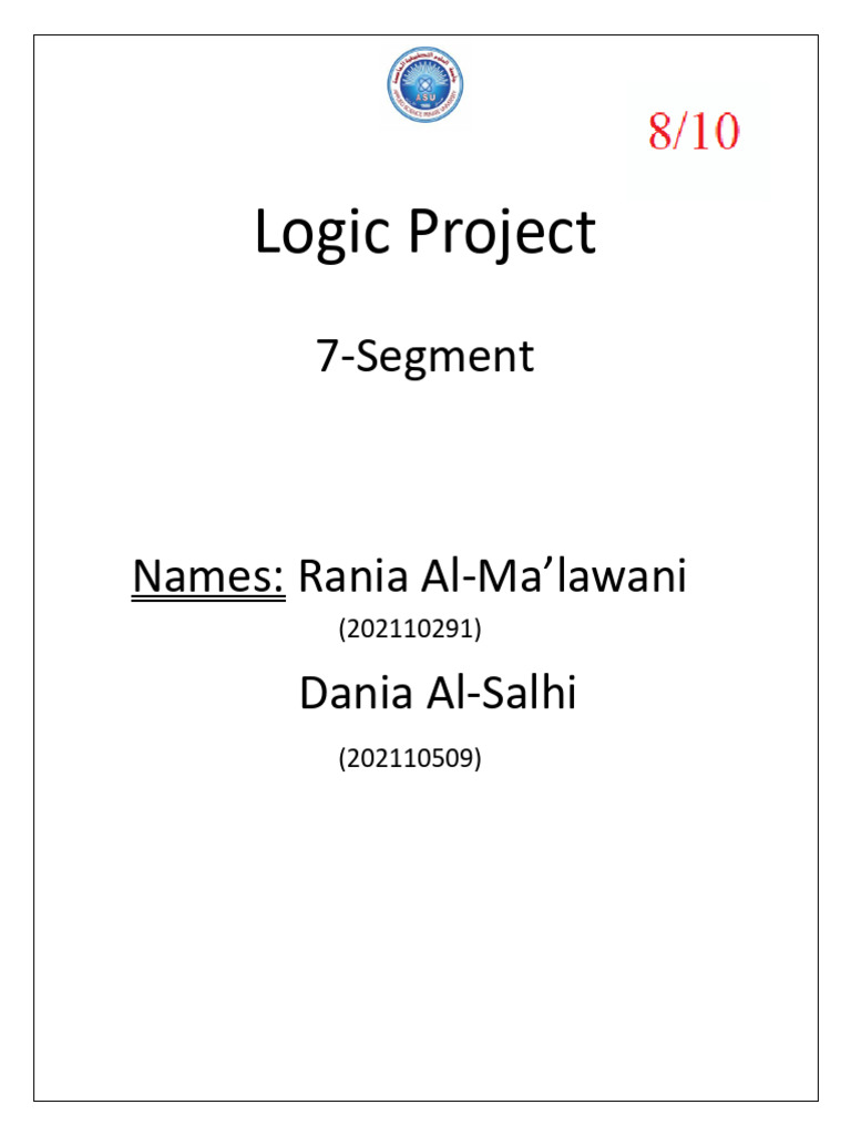 7-Segment Circuit Logic Outputs | PDF