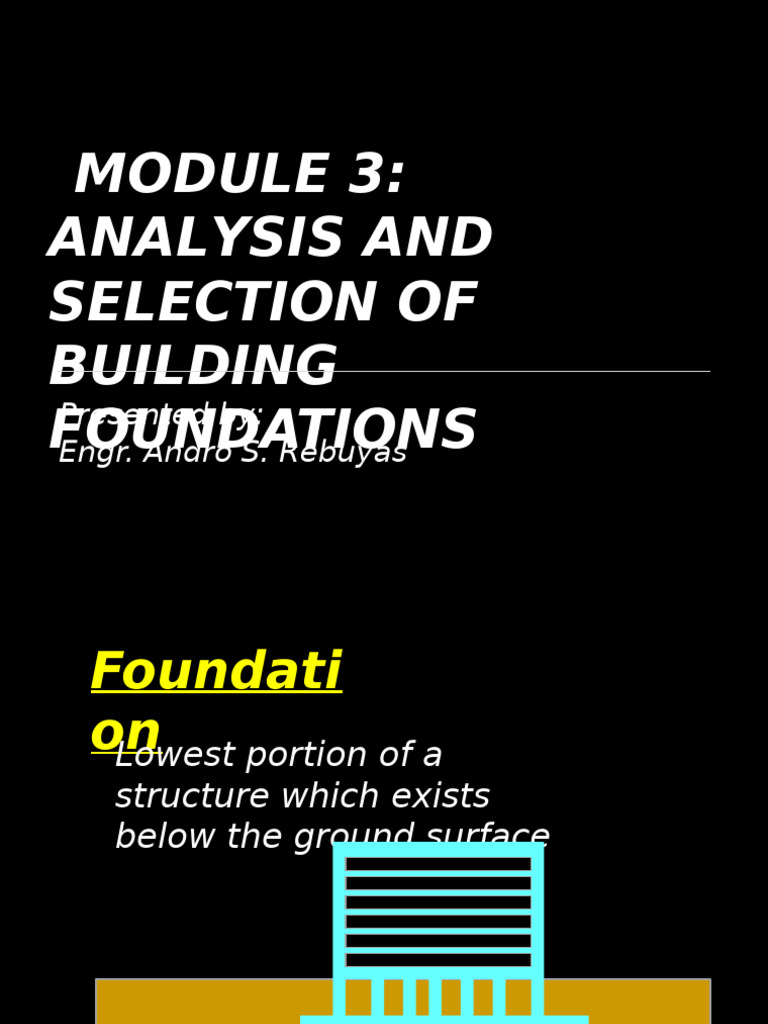 Building Foundations: Analysis & Selection | PDF | Strength Of ...