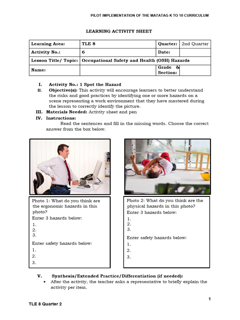 Q2 - LAS - TLE 8 - Lesson 2 - Week 5 - Act6-7 | PDF | Aquaculture