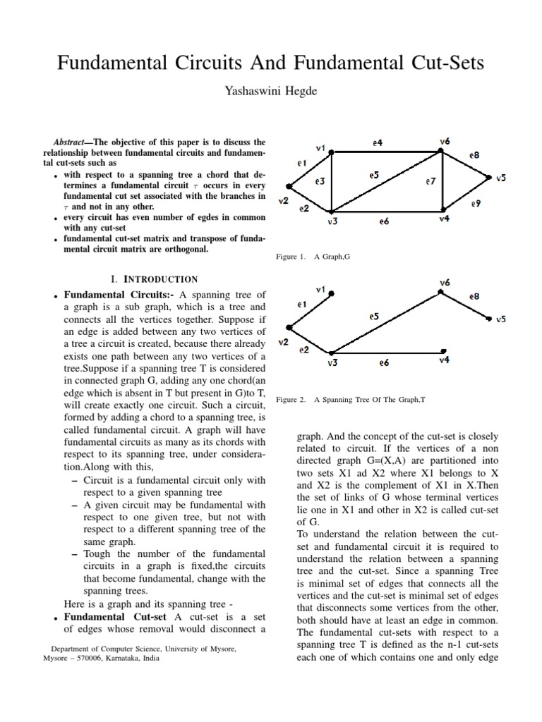 cut-set | Matrix (Mathematics) | Graph Theory