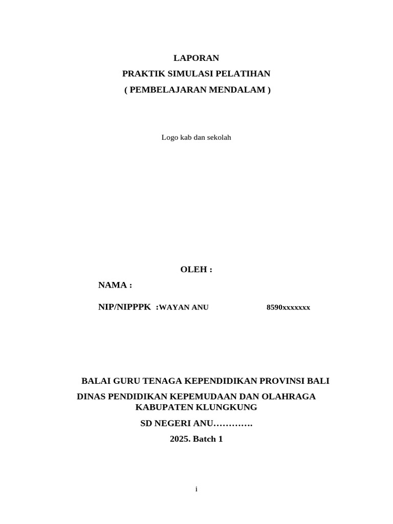 BAGAN LAPORAN PM Guru | PDF