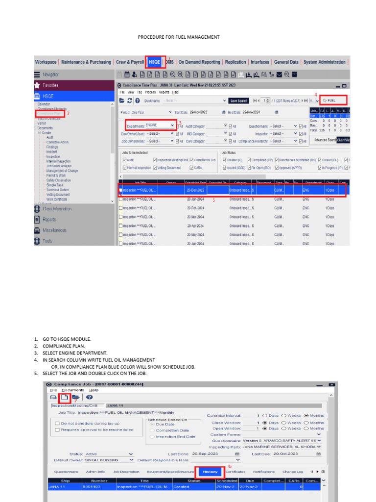 Fuel Management Procedure Guide | PDF