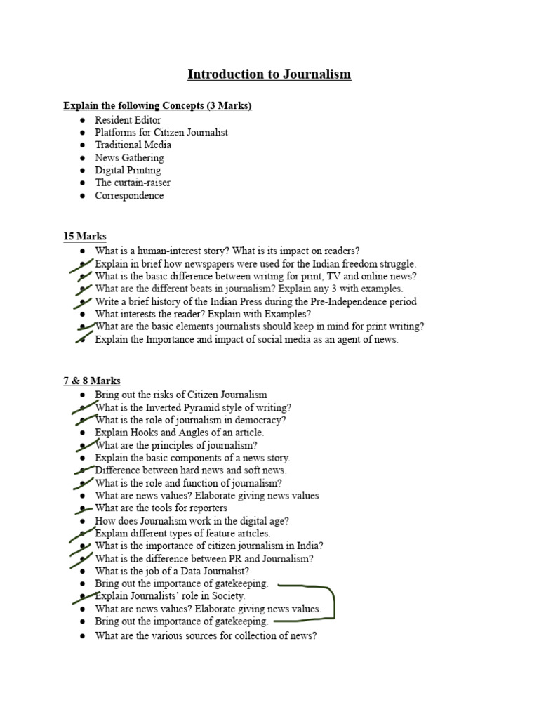 Key Concepts in Journalism Explained | PDF | Journalism | News