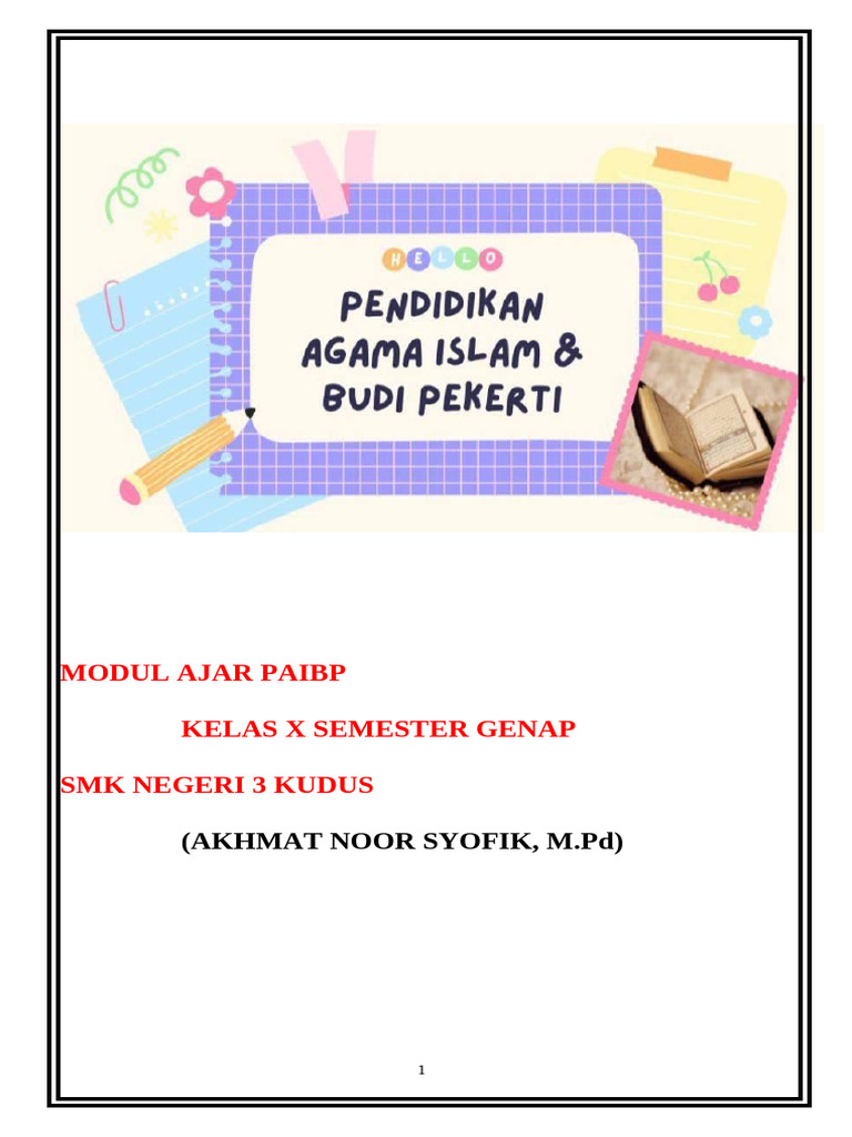 Modul Ajar Genap 2425 | PDF