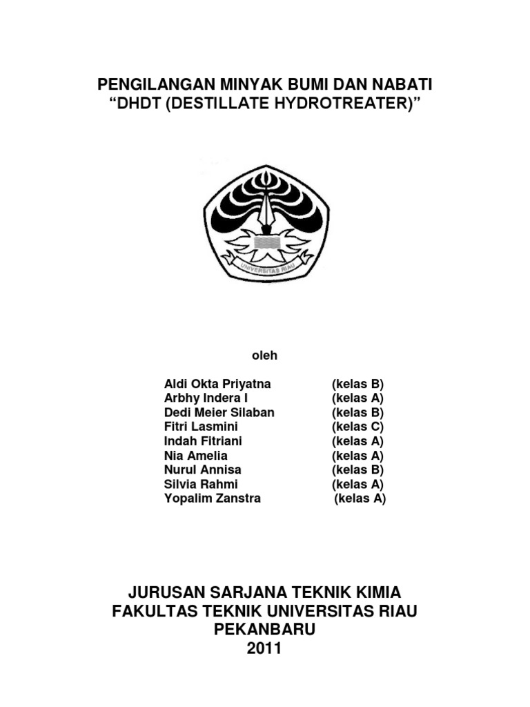DHDT (Destillate Hydrotreater) | PDF