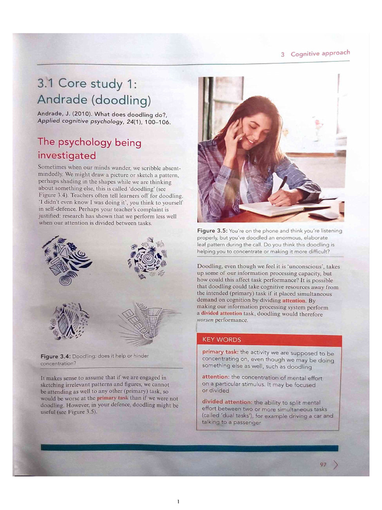 Psychology Andrade Doodling | PDF