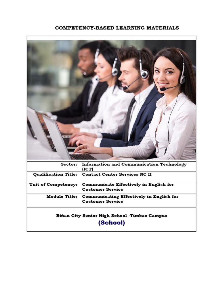 7-Ccs CBLM Ccs Del Carmen | PDF | Communication | Jargon