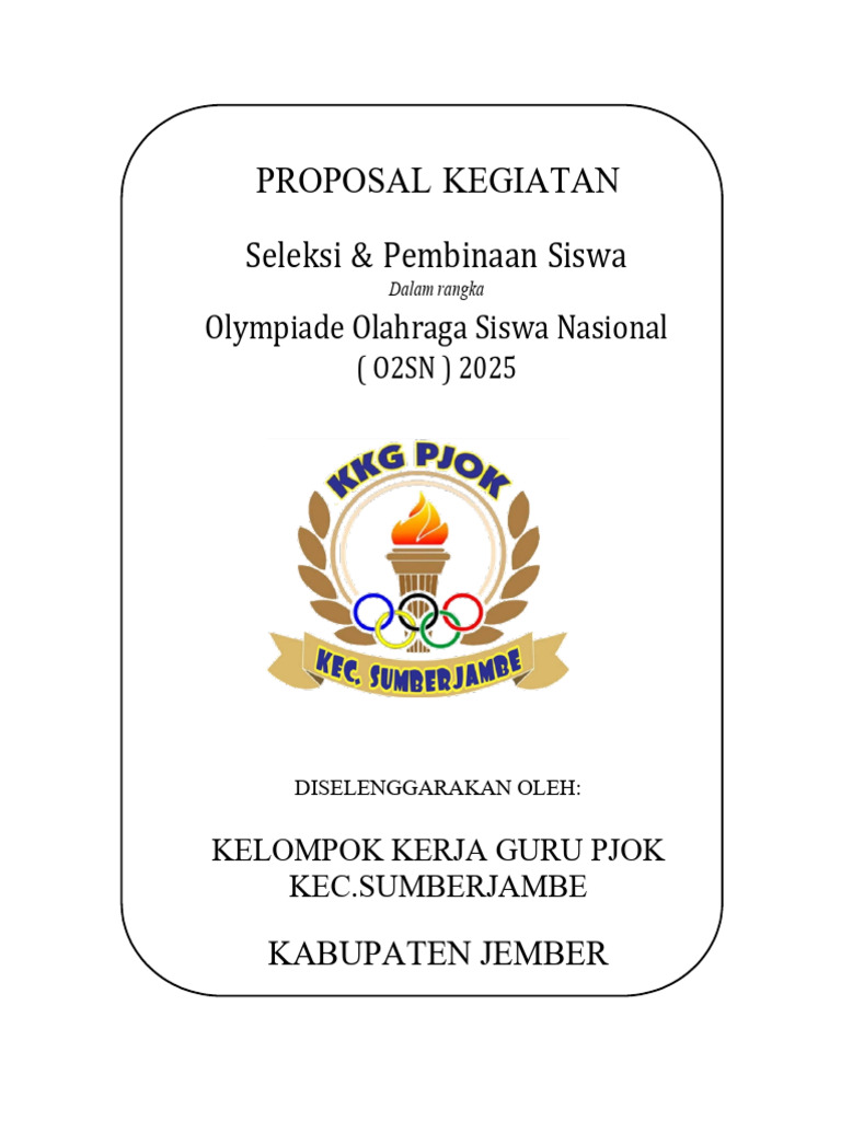 Proposal O2SN 2025 Kecamatan Sumberjambe | PDF
