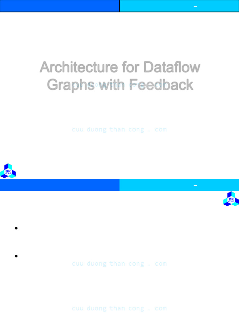 Thiet Ke Vi Mach Voi HDL - Pham Quoc Cuong - Architecture For Dataflow Graphs With Feedback ...