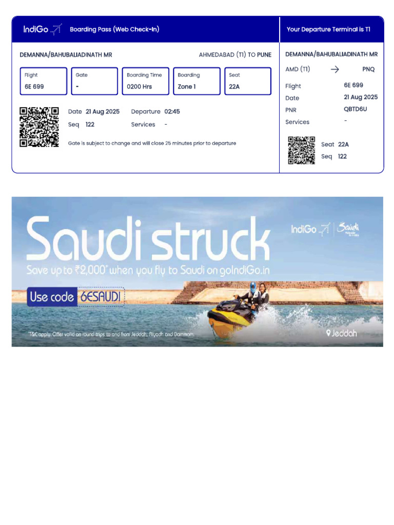 Boarding Pass | PDF