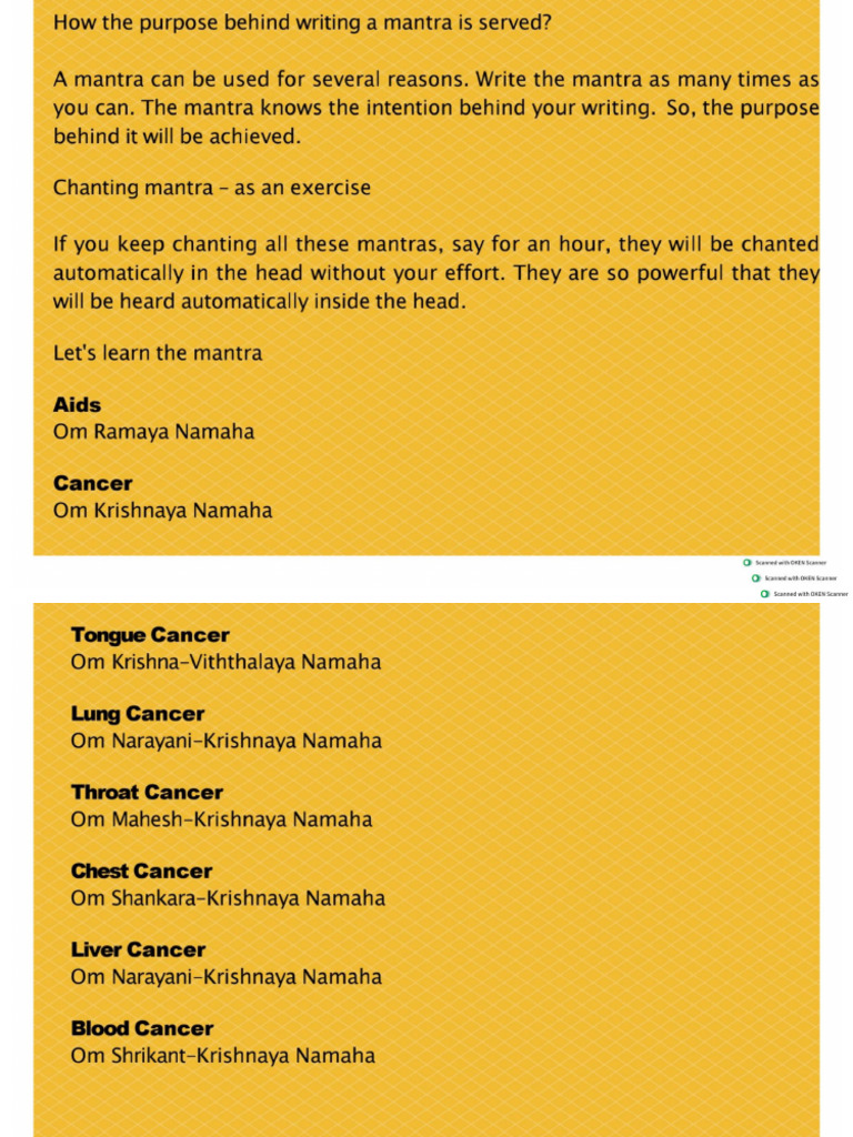 Medical Mantras | PDF