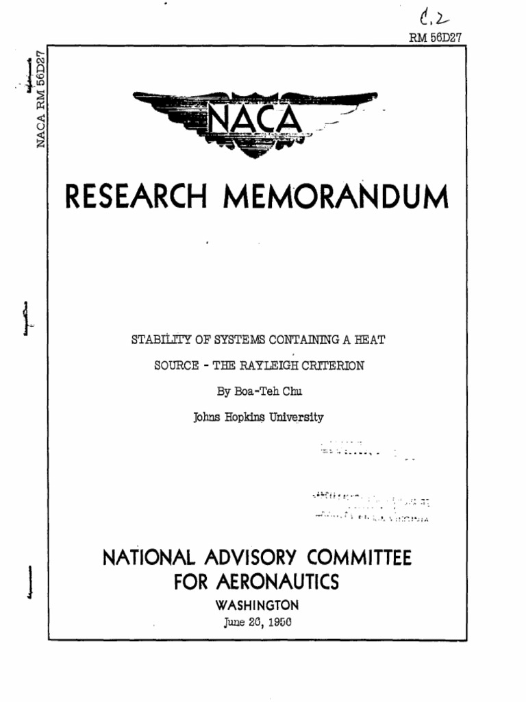 1956 - Chu - Stability of Systems Containing A Heat Source The Rayleigh ...