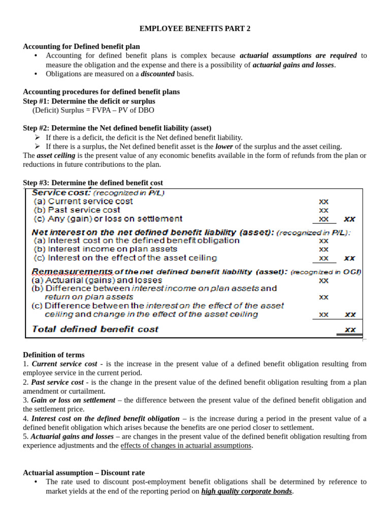 Chapter 6 Employee Benefits Part 2 | PDF | Defined Benefit Pension Plan ...