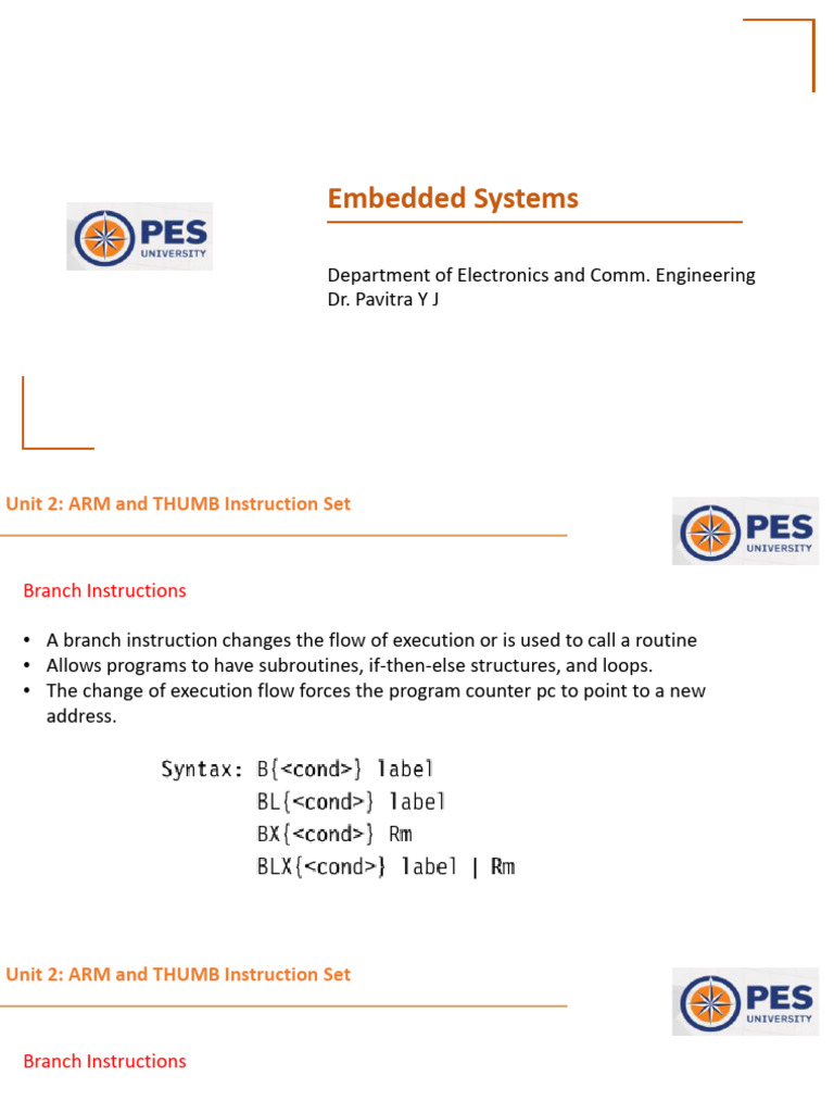 Embedded Systems Unit 2 Slides | PDF | Integer (Computer Science) | Pointer (Computer Programming)