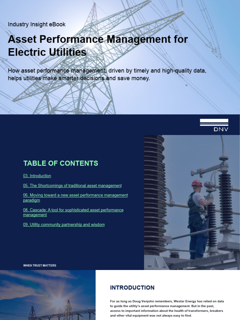Asset Performance Management For Electric Utilities - Ebook | PDF ...