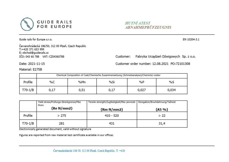 Guide Prowadnice T70B 2021 | PDF