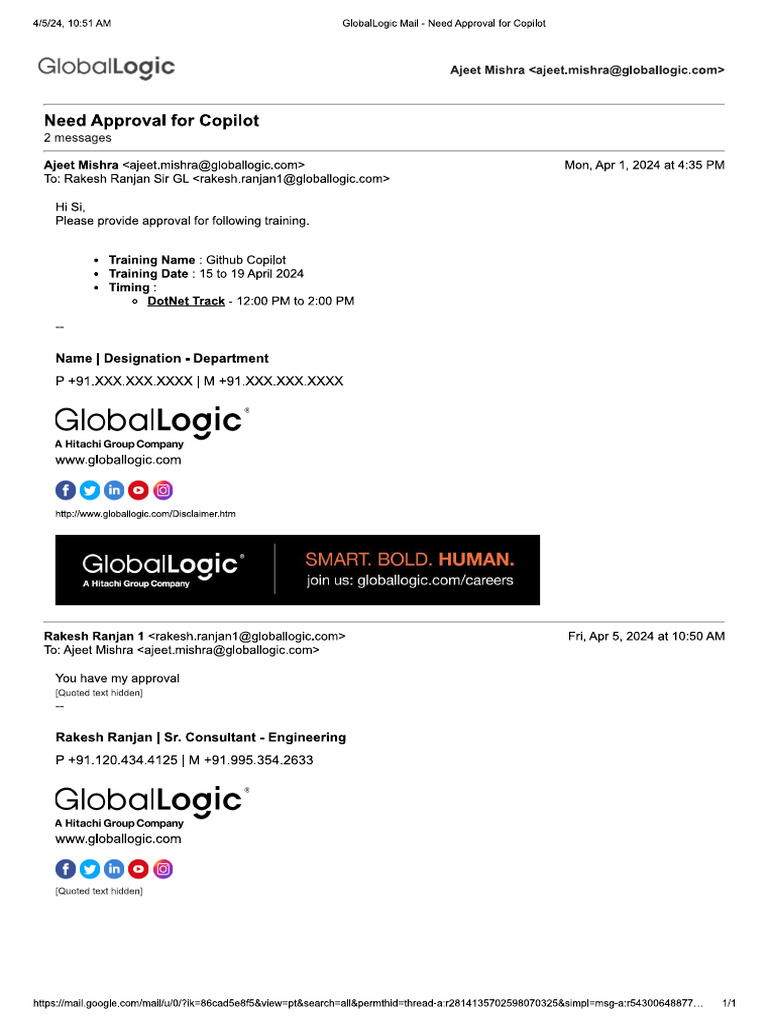 Copilot Training Approval | PDF