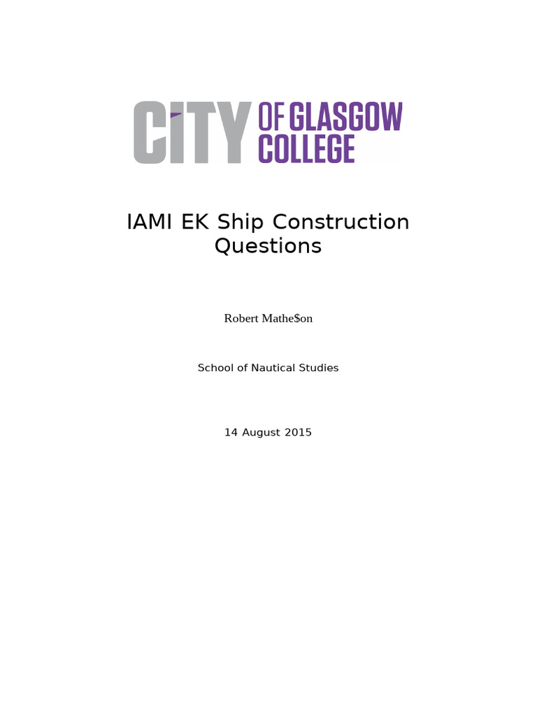 Key Ship Construction Terms Explained | PDF | Shipbuilding | Shipping