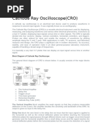 Block Diagram and Function of CRO | PDF | Electromagnetism ...