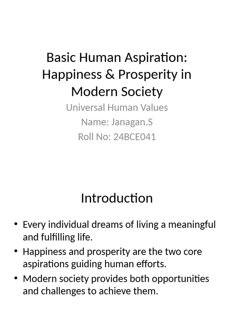 Happiness Prosperity Assignment | PDF