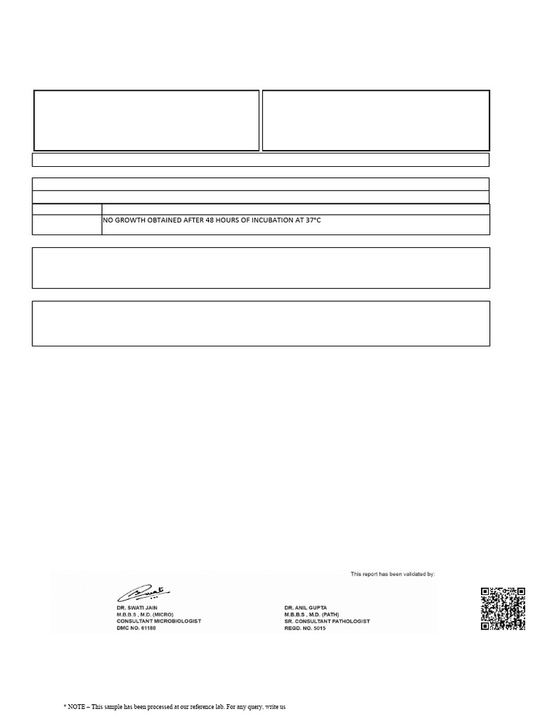 VITEK 2 Aerobic Culture Report | PDF