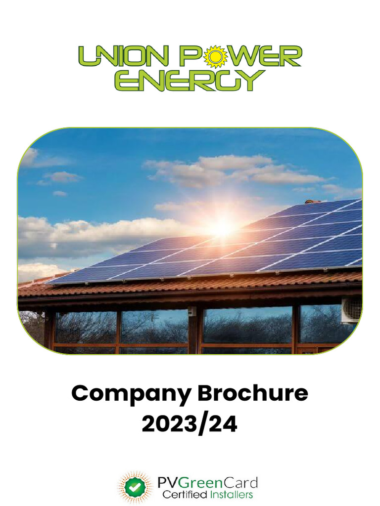 Union Power Energy Company Brochure 202324 | PDF | Economies
