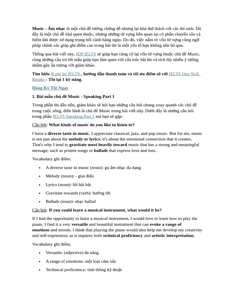 Music Topic | PDF