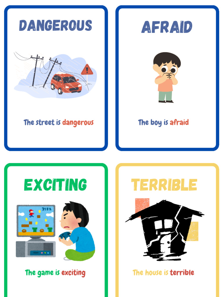 Adjectives Flashcards PDF | PDF