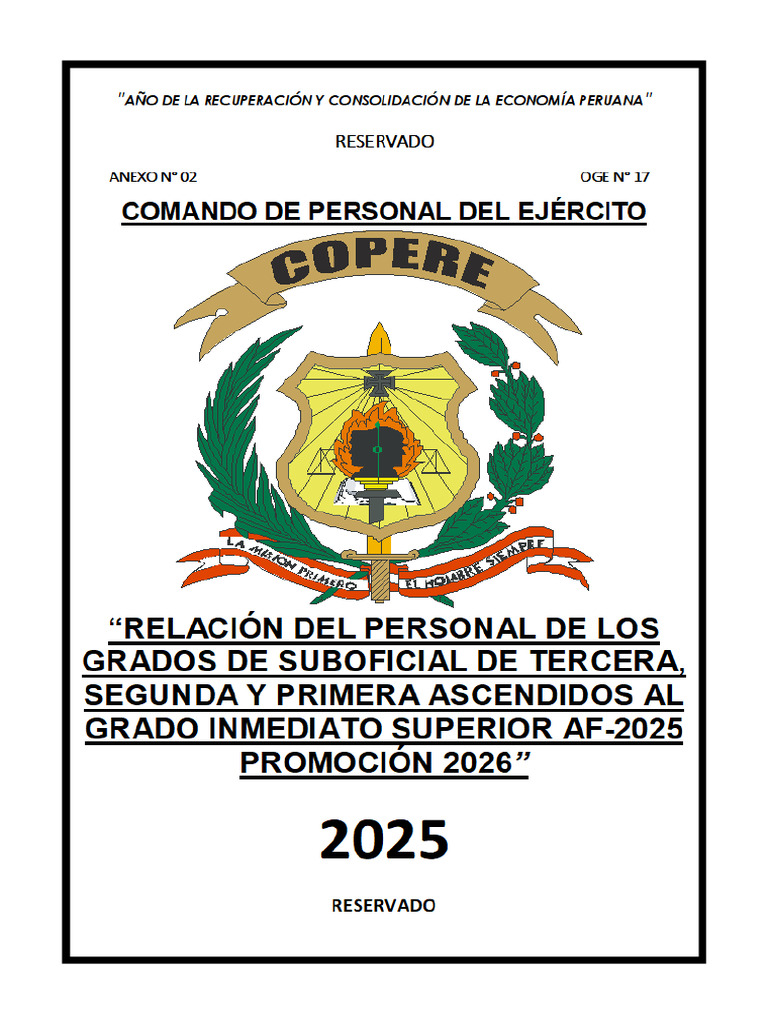 Anexo 02 de La OGE #17 - 2025 Resolución de Ascenso Del Personal de Los ...