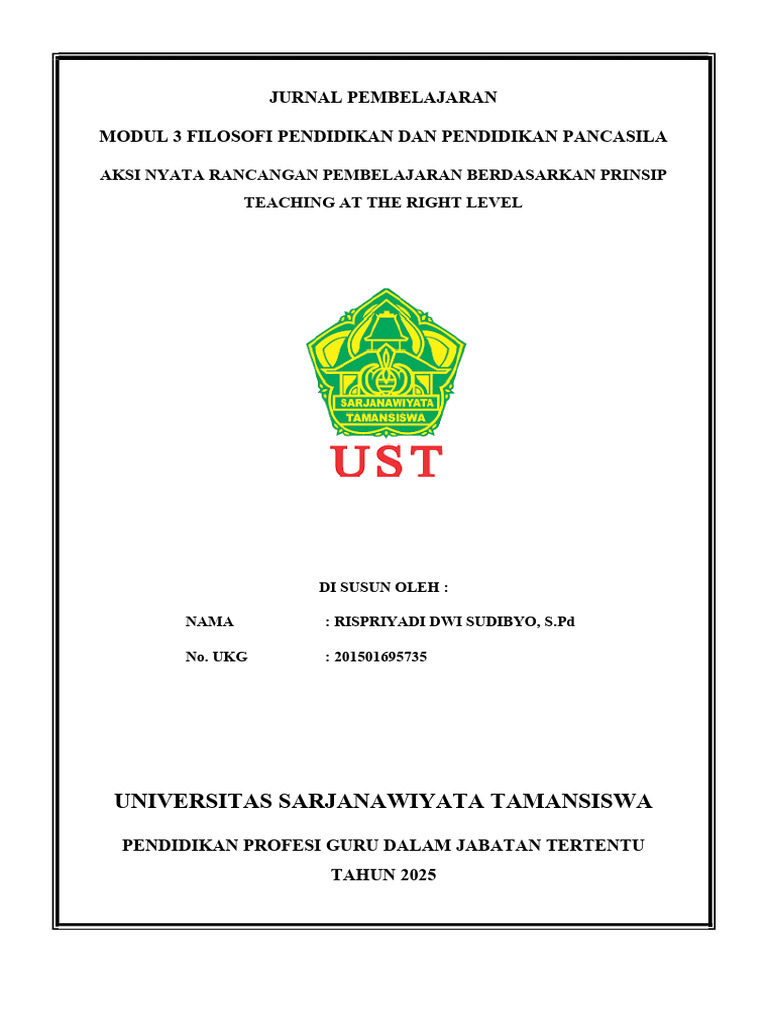 Rancangan Pembelajaran TaRL Modul 3 | PDF