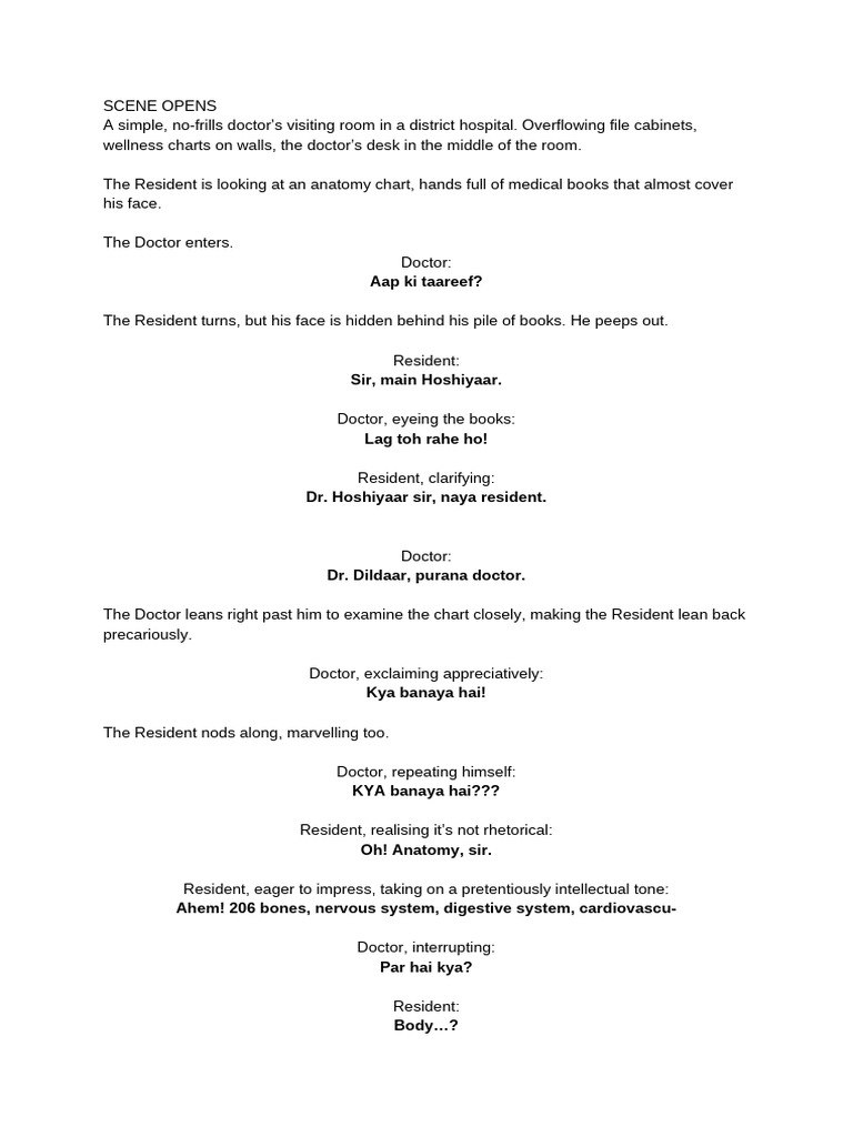 Good Doc Ep 1 Shooting Script-2 | PDF