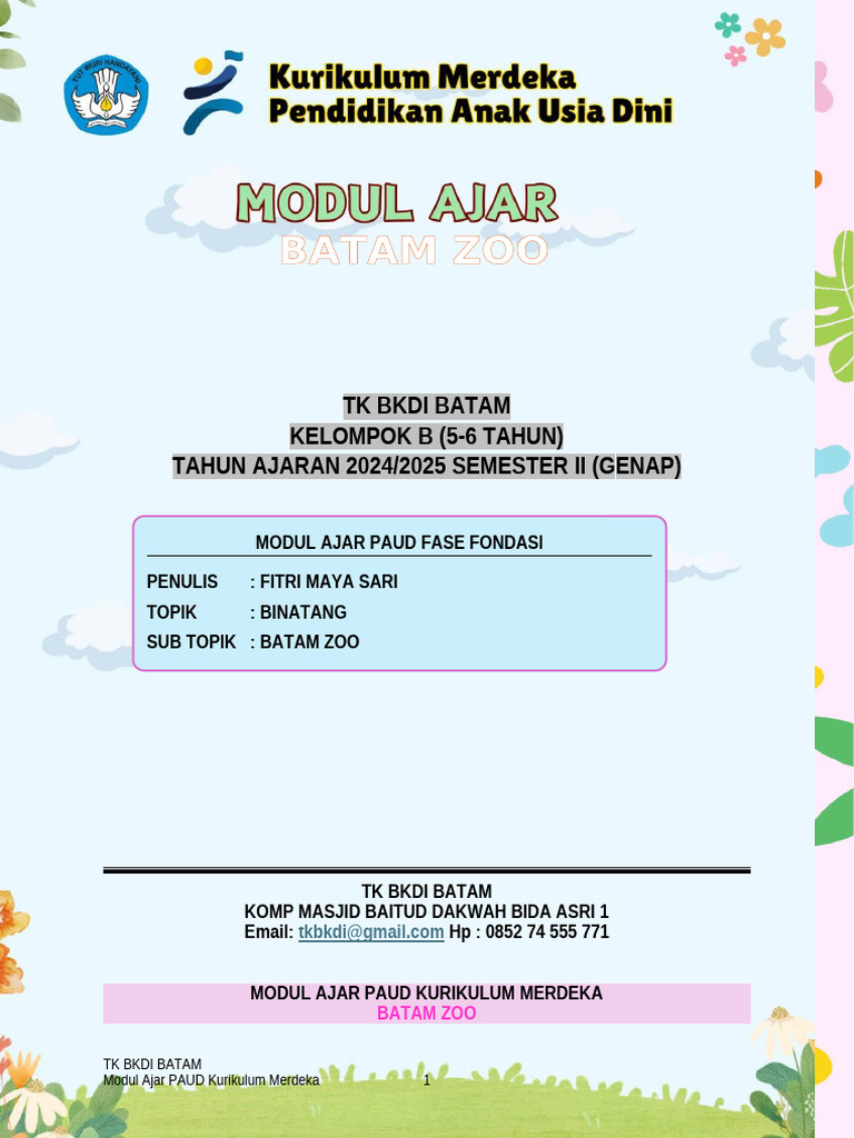 Modul Ajar Paud | PDF