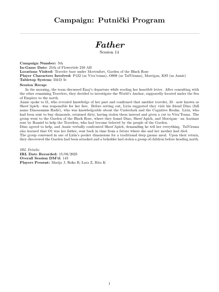 Session 14 Recap | PDF