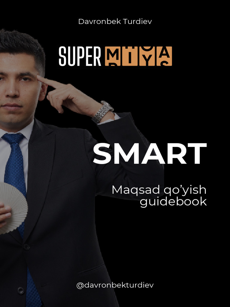 SMART Maqsad Qoyish Guidebook | PDF