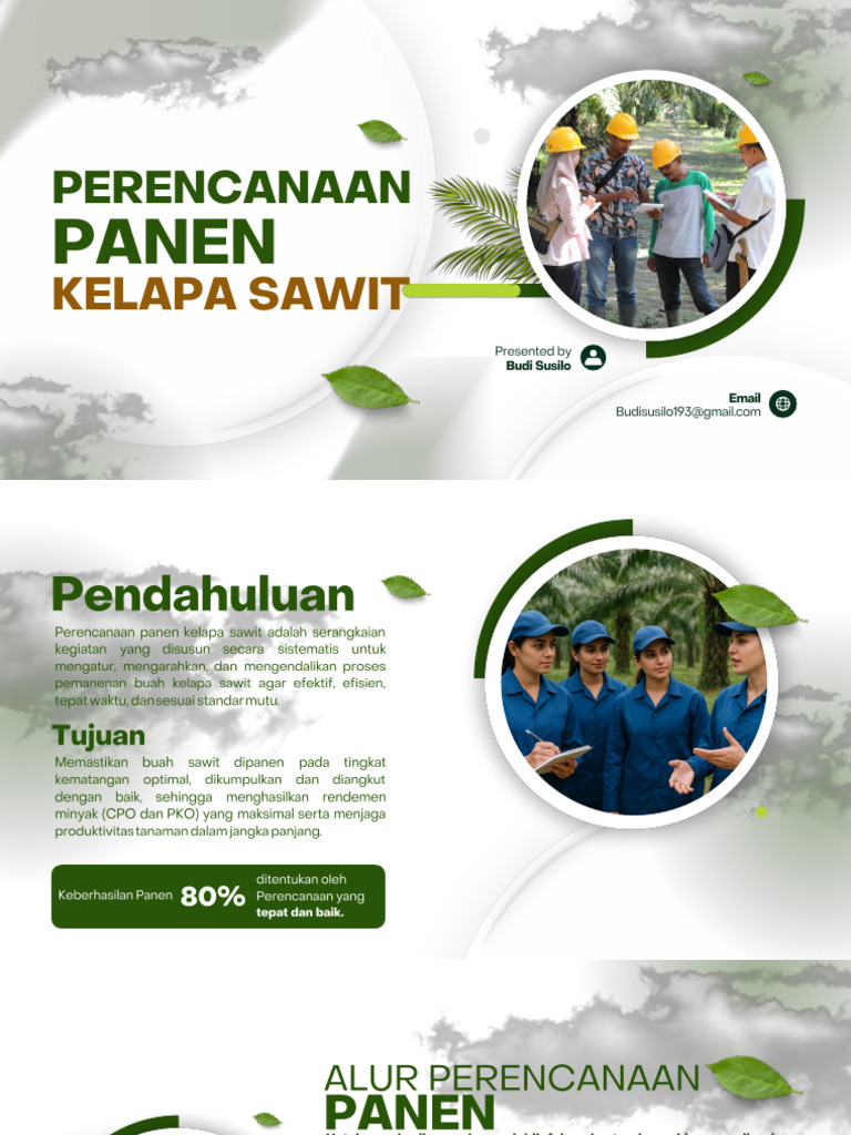 Materi Manjemen Produksi - Perencanaan Panen Minggu II Kelas Agribisnis ITSI | PDF
