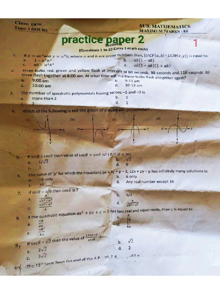 Practice Paper 2 | PDF