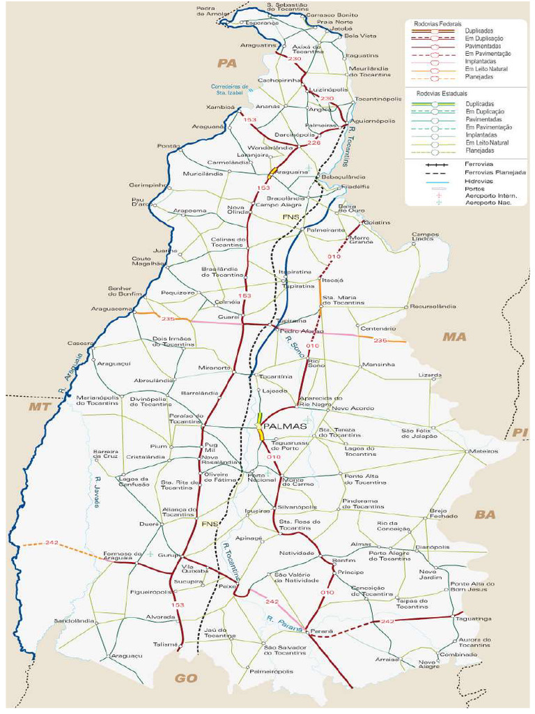 Mapa Tocantins | PDF